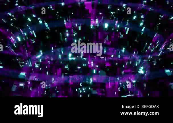 A futuristic motion background featuring digital data holes falling ...