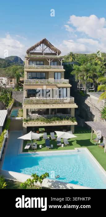 Aerial View of a Modern Resort in El Salvador Serenity and Luxury ...