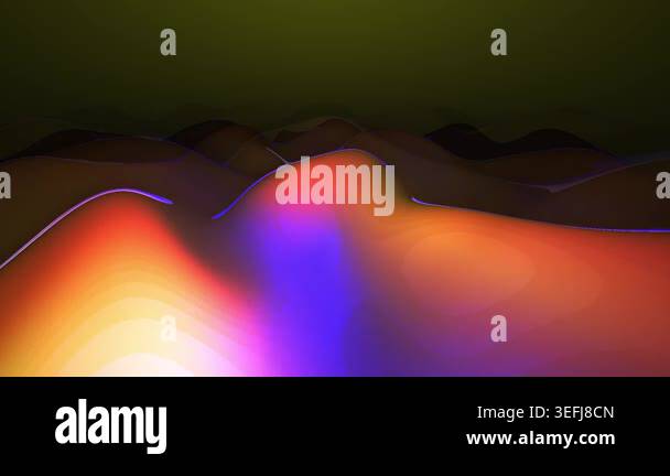 Abstract background with vibrant, flowing waves of colorful light ...