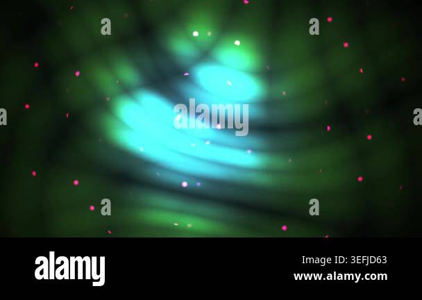 Abstract motion background featuring soft glowing cyan and green light ...