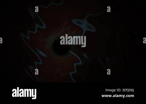 Abstract dark background with glowing electric neon light patterns ...