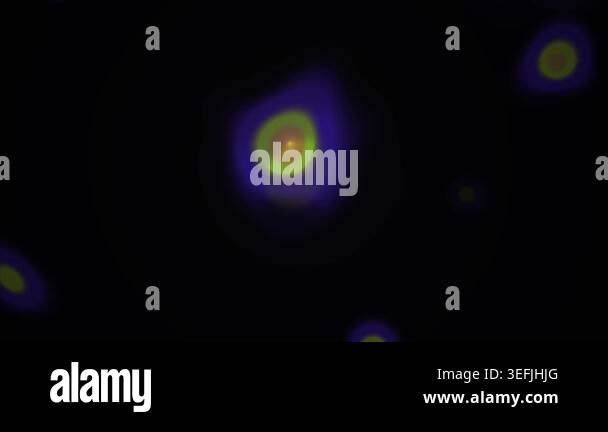 An abstract scientific animation depicting microscopic cellular ...