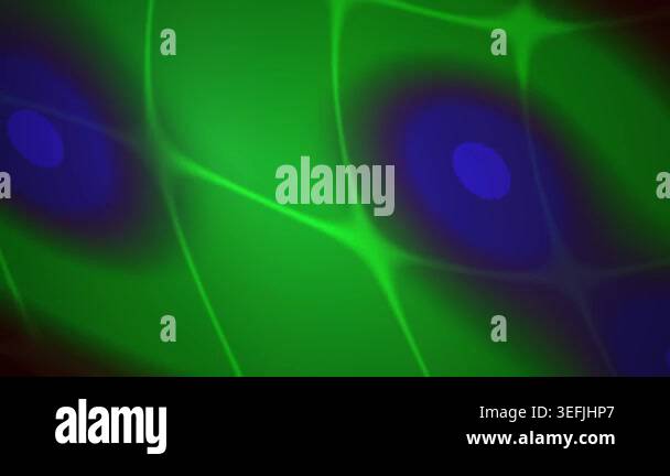Scientific visualization of biological cells with glowing fluorescent ...