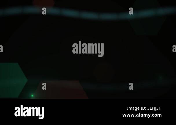 Abstract motion graphic featuring dark background with glowing cyan ...