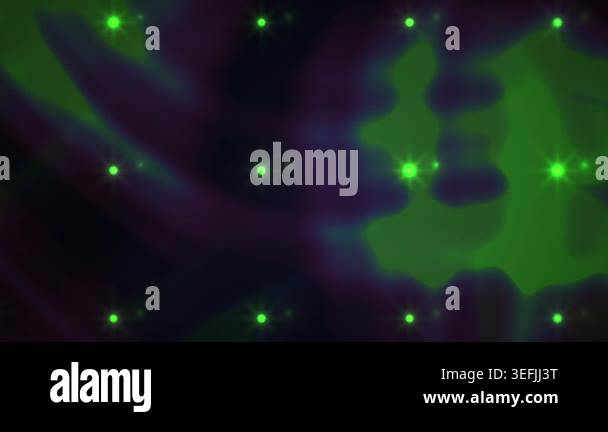Abstract dark background with a rhythmic pulsating grid of glowing ...