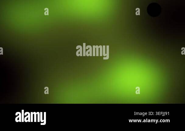 Abstract motion graphics featuring glowing green neon light lines and ...