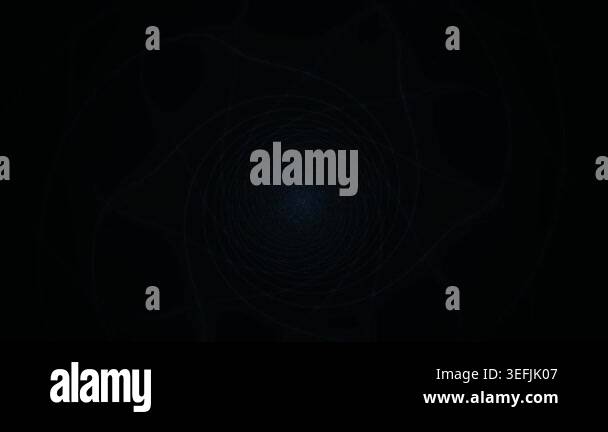 A dark abstract background with swirling blue and black colors ...