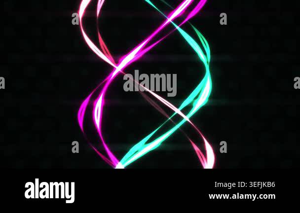 A mesmerizing abstract visualization of a DNA double helix formed by ...