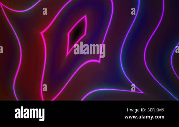 Dynamic abstract background featuring flowing neon lines in pink, blue ...