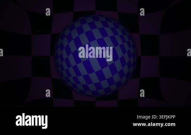 Animated blue and gray pixelated sphere on black background Stock Video ...
