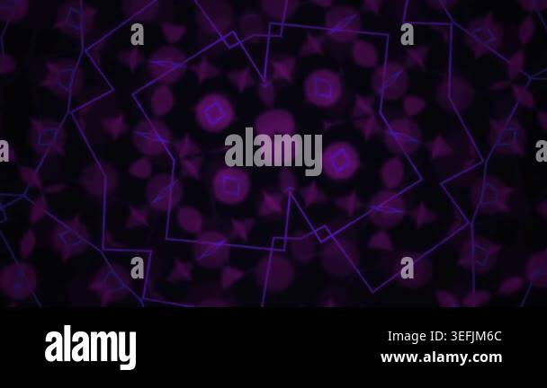 A dynamic dark purple background featuring pulsating geometric shapes ...