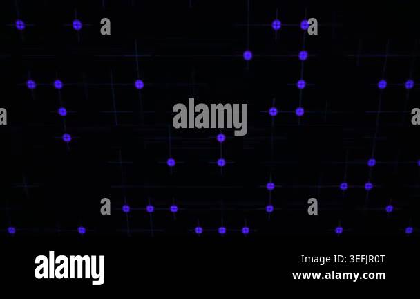 Abstract digital motion background featuring glowing blue nodes ...