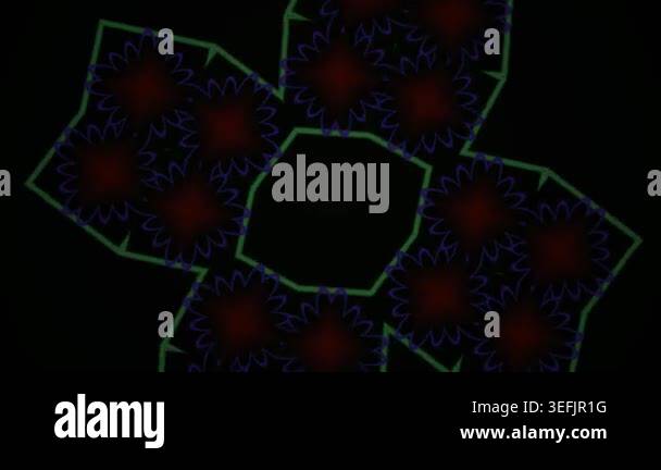 A dynamic video showcasing evolving geometric shapes and digital ...