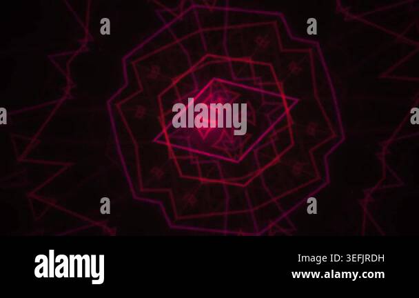 Mesmerizing abstract animation featuring intricate geometric shapes and ...