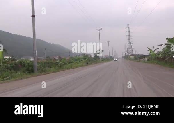 Street scenes in Hai Phong city. Traffic flows continuously at ...