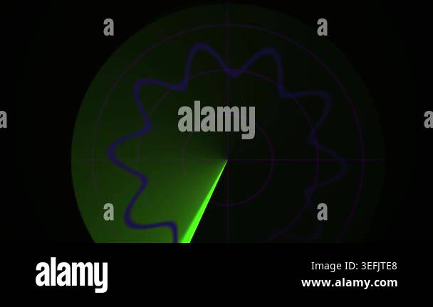 A green light shines on a dark background with blue lines Stock Video ...