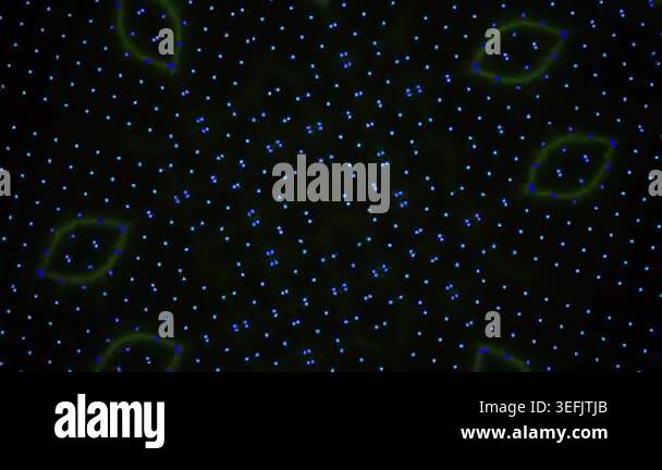Glowing dots on black background animation Stock Video Footage - Alamy
