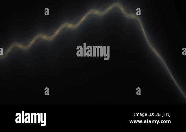 Lightning glowing on a black background Stock Video Footage - Alamy