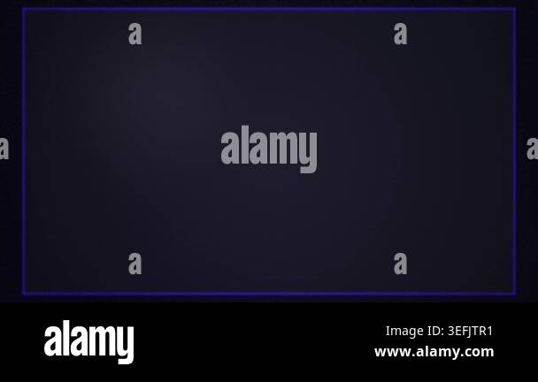 Black background with blue outline rectangle Stock Video Footage - Alamy