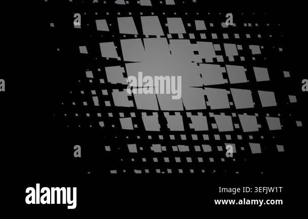 Animation of grey squares on black background Stock Video Footage - Alamy