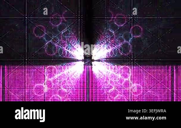 Neon light grid background animation with pink and purple hues Stock ...