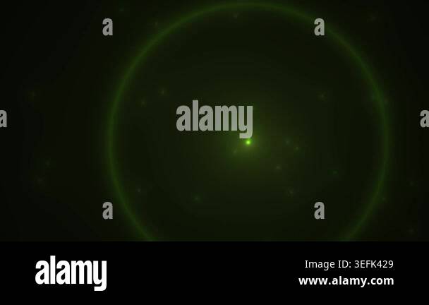 Green light circle on dark background Stock Video Footage - Alamy