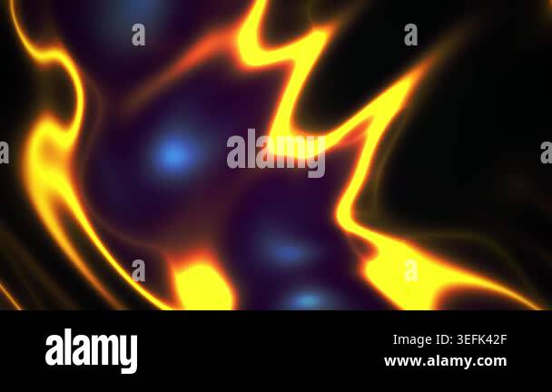 Abstract motion background featuring flowing golden light waves and ...