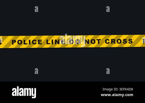 Close-up of yellow police line tape Stock Video Footage - Alamy