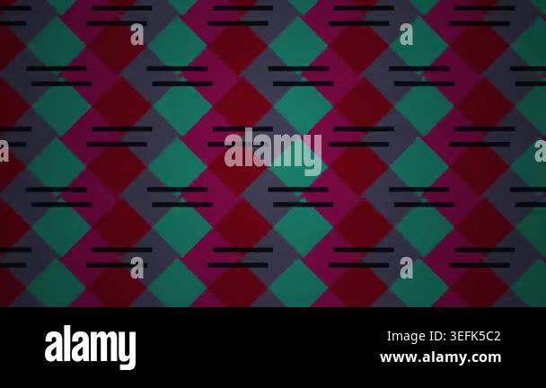 A seamless loop animation featuring a vibrant geometric pattern of ...