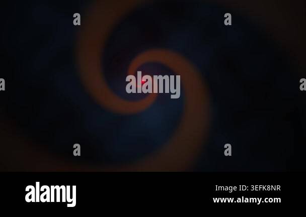 A mesmerizing abstract animation featuring a glowing orange fractal ...