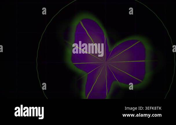 A dynamic animation featuring shifting purple geometric shapes and ...