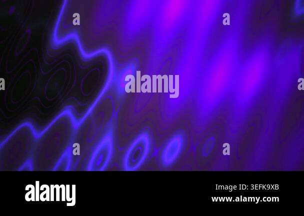 An abstract video background featuring glowing violet and purple waves ...