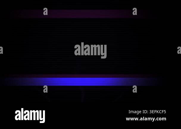 An abstract visual effect featuring rhythmic purple light pulses ...