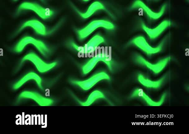 A dynamic motion background featuring abstract green glowing wave ...