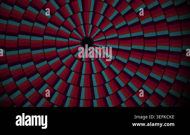 A hypnotic and mesmerizing abstract video loop featuring a radial ...