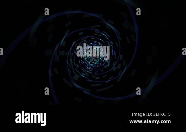 Animated dark blue spiral on black background Stock Video Footage - Alamy