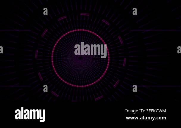 Animated purple circle on dark background Stock Video Footage - Alamy