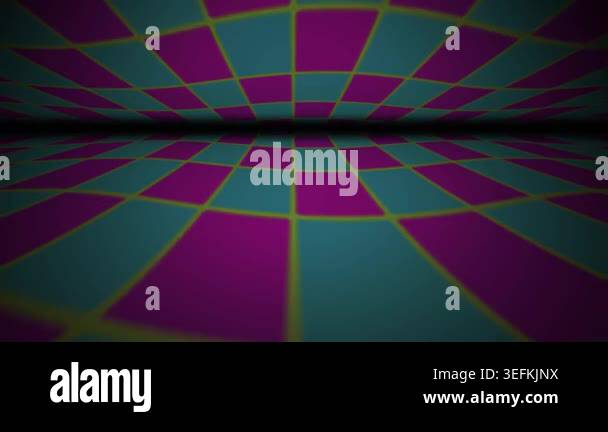 Vibrant purple teal geometric shapes pattern Stock Video Footage - Alamy
