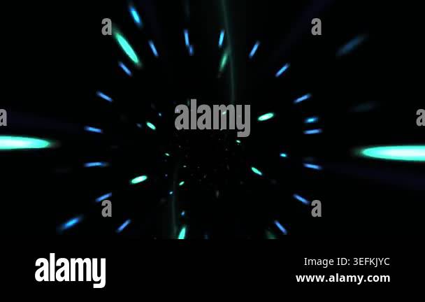 Glowing blue particles on black background Stock Video Footage - Alamy