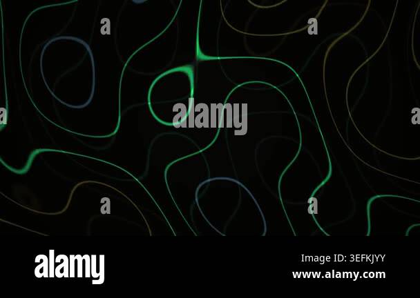 Glowing neon lines on a black background Stock Video Footage - Alamy