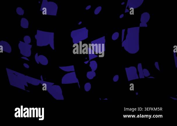 An abstract video background featuring dark blue geometric shapes and ...