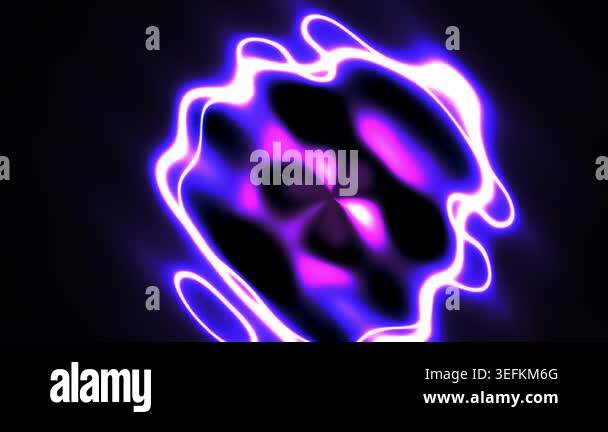Abstract motion background featuring pulsing neon purple and white ...