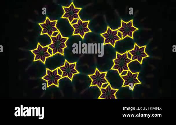 Mesmerizing abstract background featuring golden star shapes in a ...