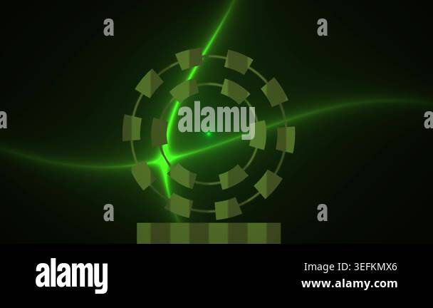 A mesmerizing abstract visualization of a circular energy field with a ...