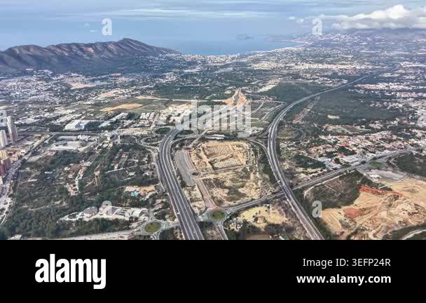 beautiful aerial drone view of a high - angle shot of a modern building ...