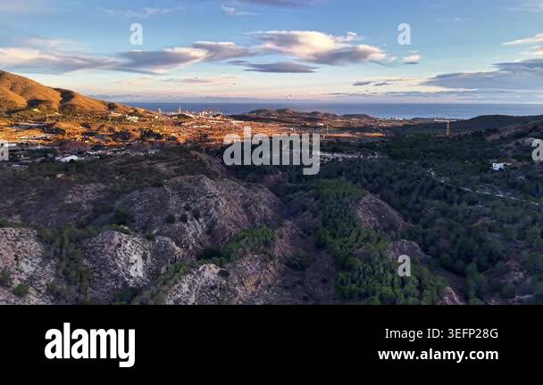 beautiful sunset in the mountains Stock Video Footage - Alamy