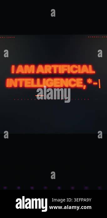 Glowing red text on a black terminal screen displays a threatening ...