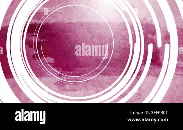 Red grunge geometric motion background with minimal round lines ...
