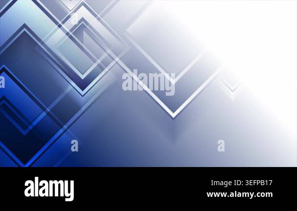 Abstract blue white technology geometric glossy motion background ...