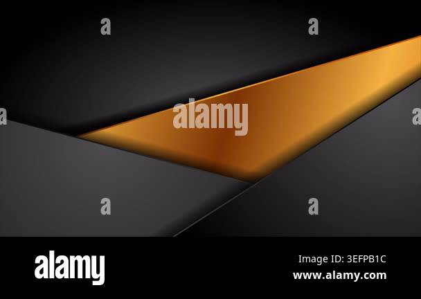 Abstract corporate black and golden concept art motion background ...